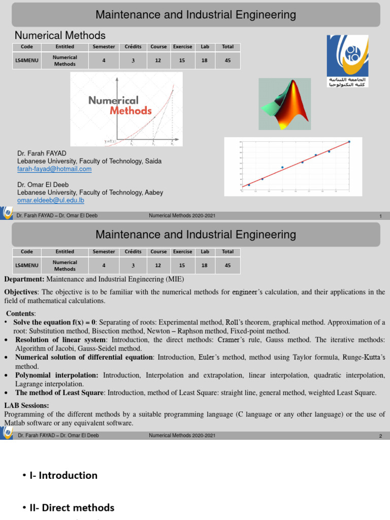 Numerical Methods - Chap2 | Download Free PDF | Numerical Analysis | System Of Linear Equations