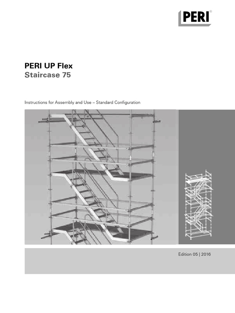 Peri Up Flex Staircase 75 | PDF | Stairs | Scaffolding
