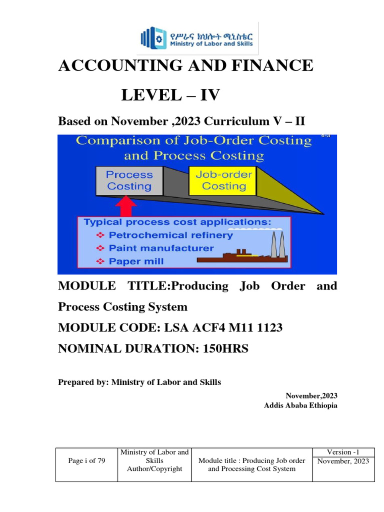 MO 11 Producing Job Order | PDF | Cost Accounting | Labour Economics