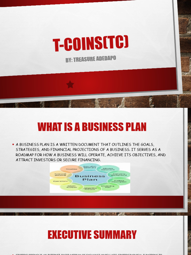 T-Coins (TC) Business Plan | PDF | Cryptocurrency | Business Plan
