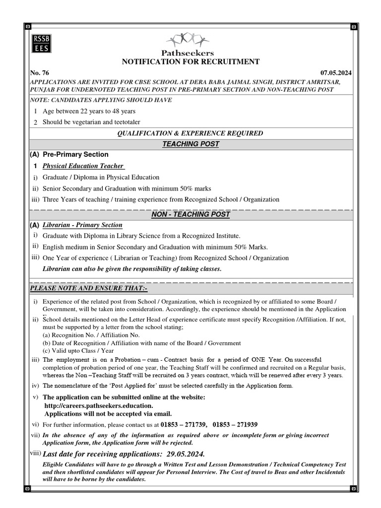 Notification No. 76_Excel | PDF