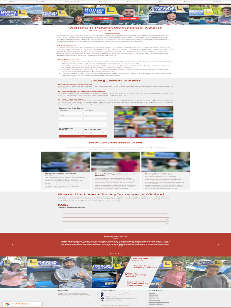 Monarch Driving School Windsor Lessons | PDF | Learning | Behavior ...