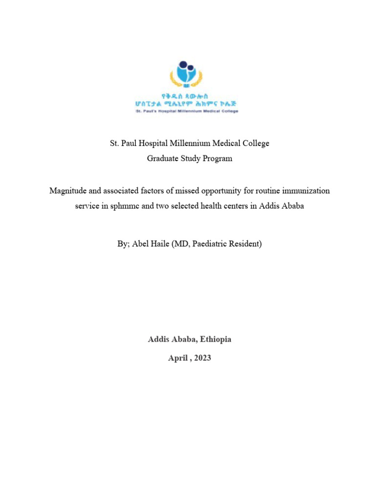 Abel proposal | Download Free PDF | Vaccines | Vaccination