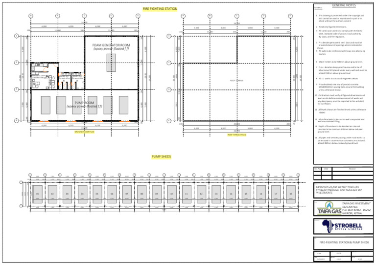 TAIFA FIRE STATION & PUMP SHEDS Rev 01 | PDF | Architectural Design ...