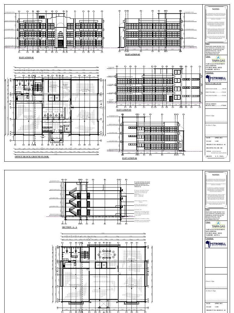 Office Building Architectural Drawings | PDF | Building | Building ...