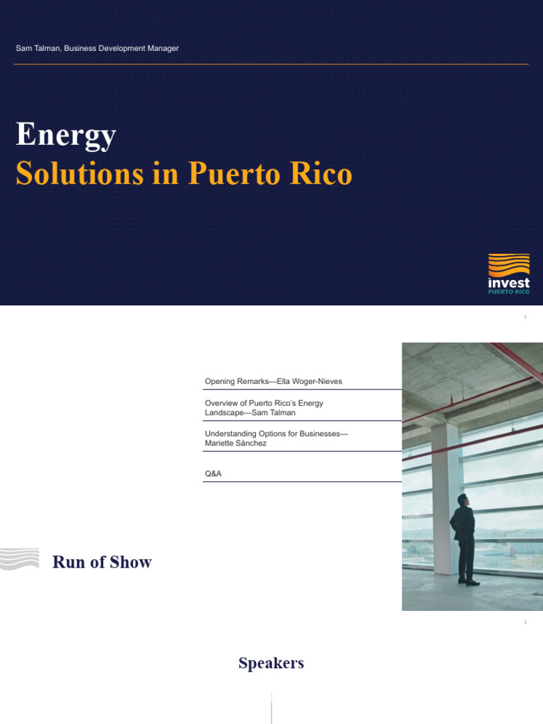 IPR - Energy Solutions in Puerto Rico Presentation | PDF | Sustainable ...