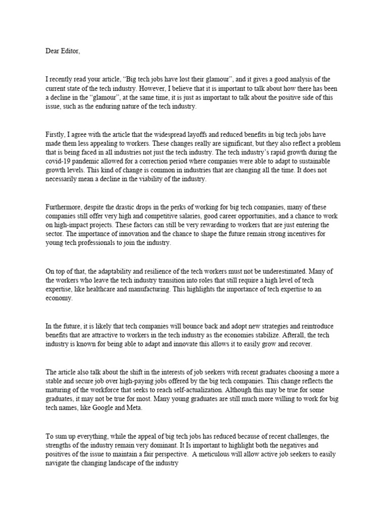 Dear Editor | Download Free PDF | Business | Economies