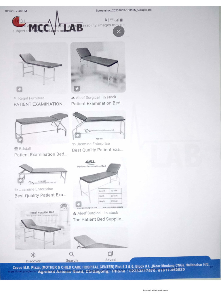 Revolving Chair & Patient Bed Style Sheet | PDF