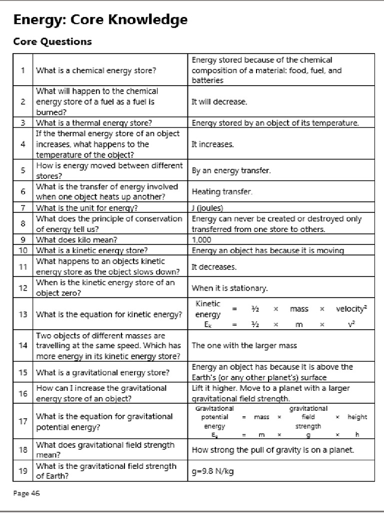 Science Revision | PDF