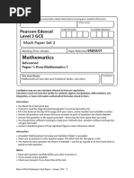 Shadow Paper Edexcel Maths | PDF | Mathematical Objects | Mathematical ...