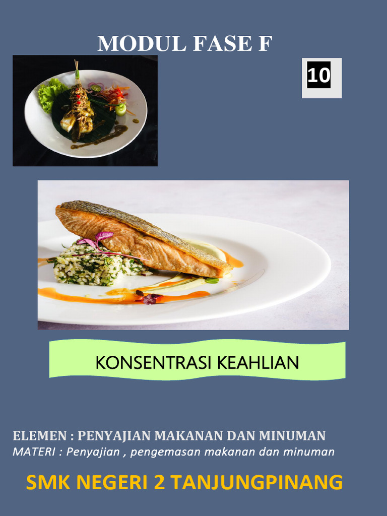 Penyajian Makanan dan Minuman Fase F | PDF | Karier & Perkembangan