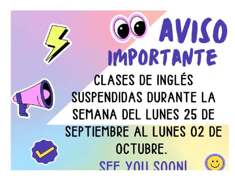 Letrero de Vacaciones | PDF