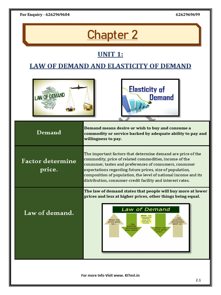 Economics Chapter 2 - Question With PEQ | PDF | Demand | Elasticity ...