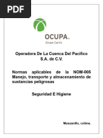 Norma Oficial Mexicana NOM 005 STPS 1998 | PDF | Ventilación ...