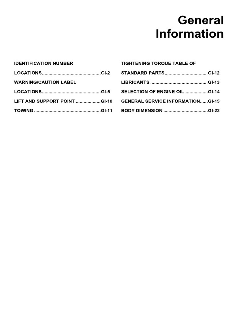 Informations Générales | PDF