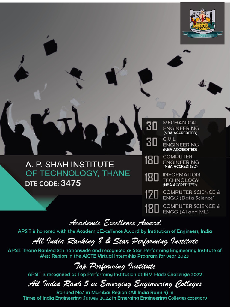 APSIT Thane Engineering Admissions 2024 | PDF | University And College ...