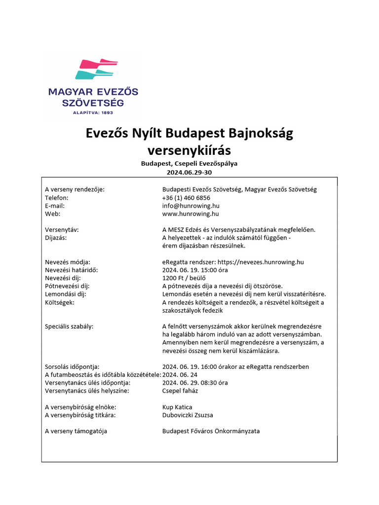 MESZ BP Bajn Program Kiiras | PDF MESZ BP Bajn Program Kiiras | PDF