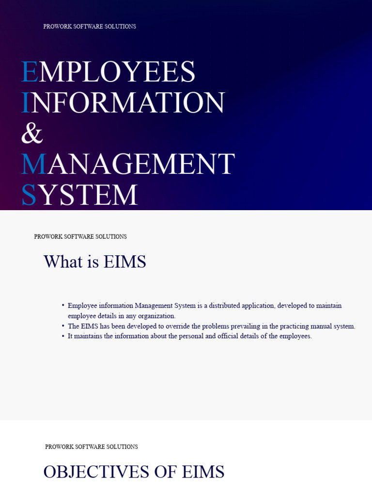 Employee Information Management System | PDF | Software | Java ...