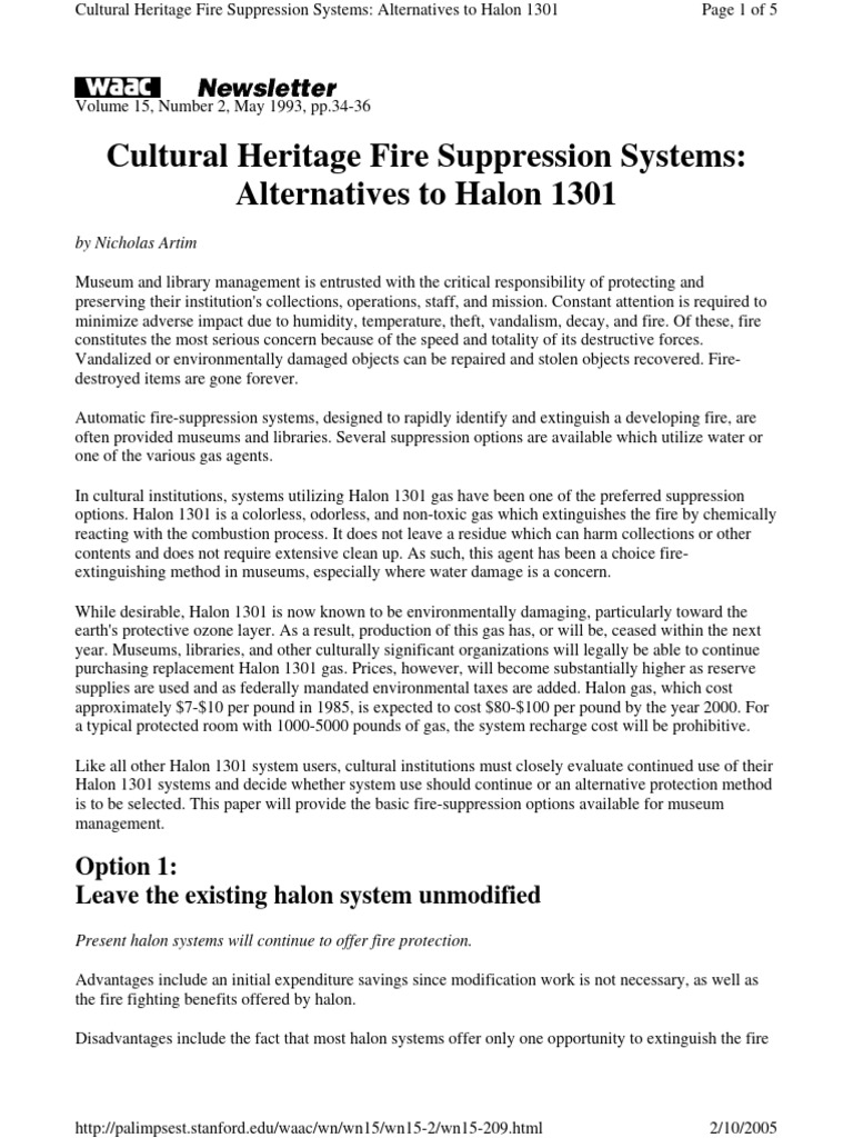 FSS Halon Systems | PDF | Fire Sprinkler System | Safety