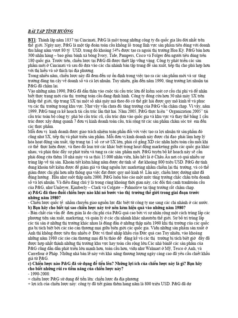 Tình huống KDQT | PDF