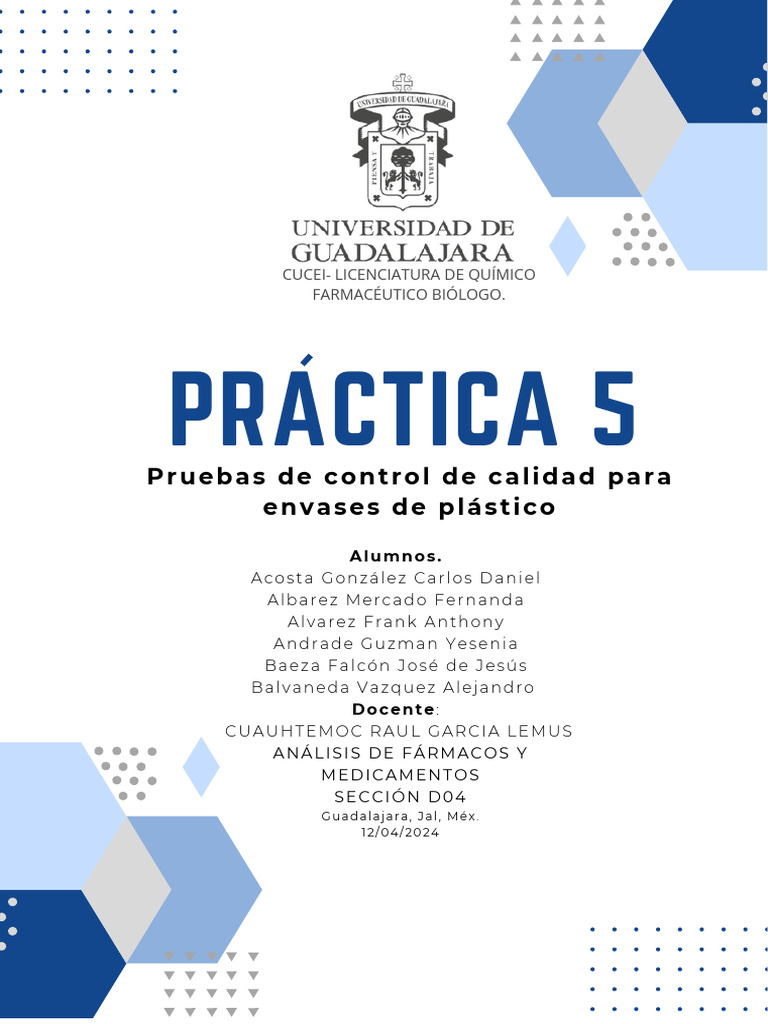 Pract. 5 AFM 24A | PDF | Sustancias químicas | Materiales