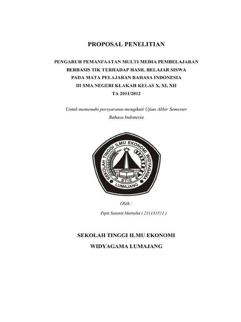 Proposal Penelitian | PDF