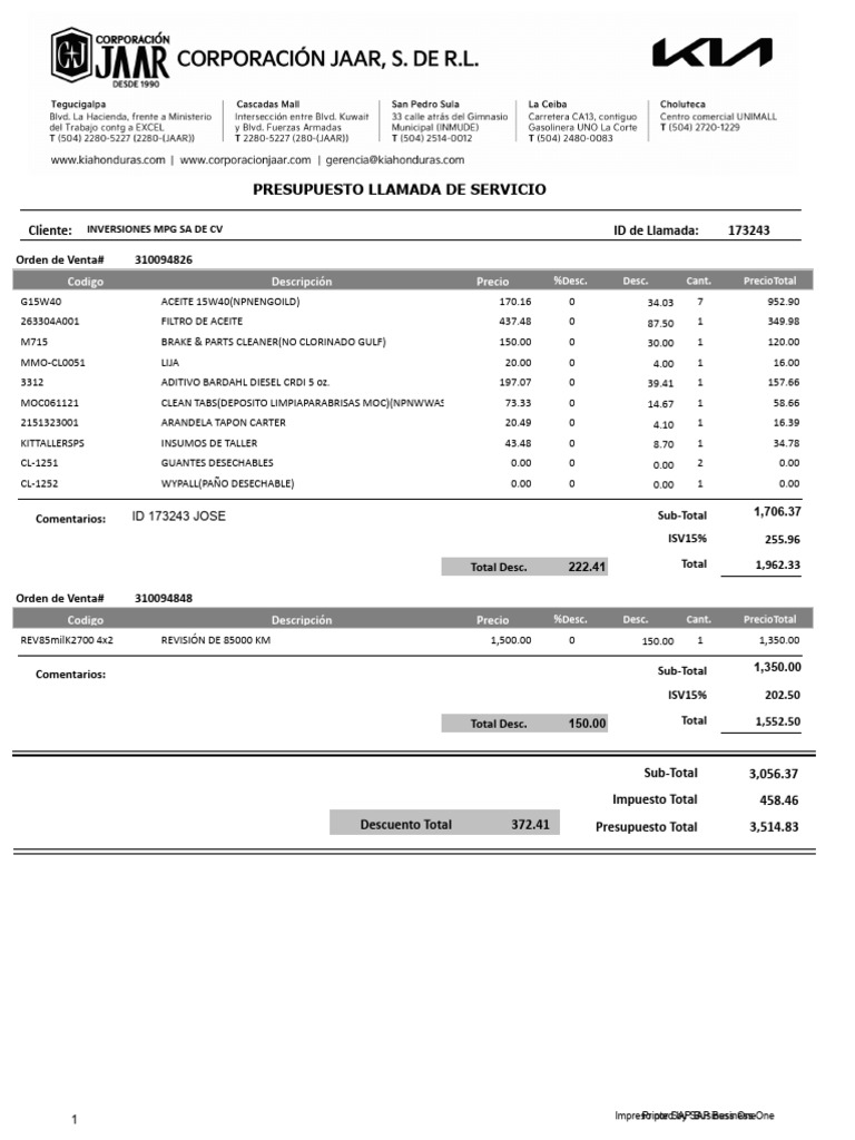 Proforma de Pago Inversiones MPG Sa de Cv-4 | PDF