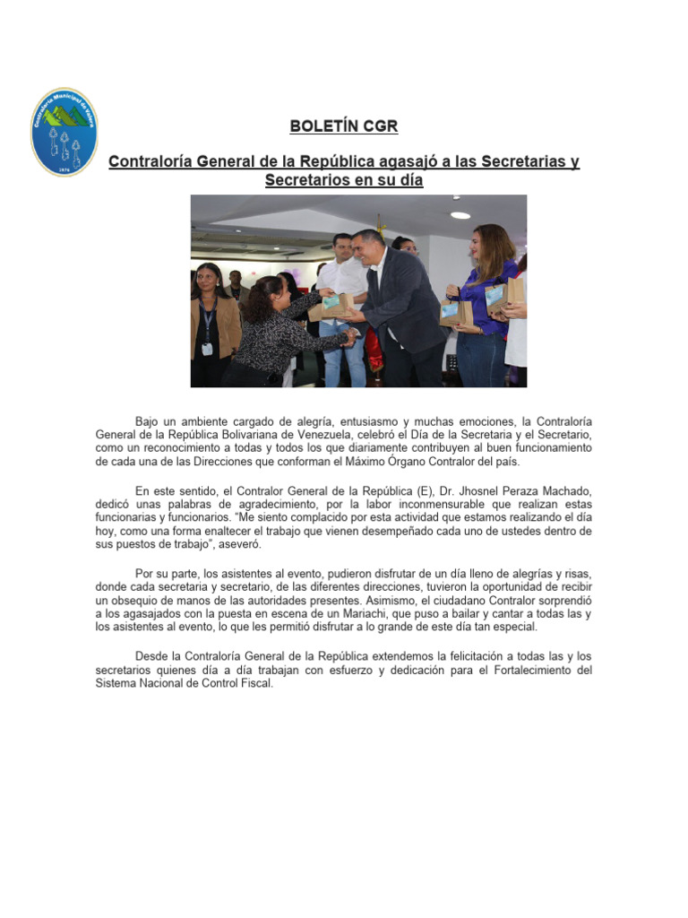 Boletín CGR | PDF | Ciencias sociales