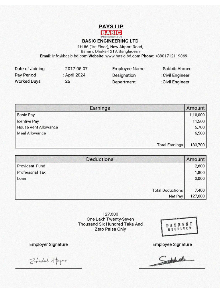 Pay Slip | PDF