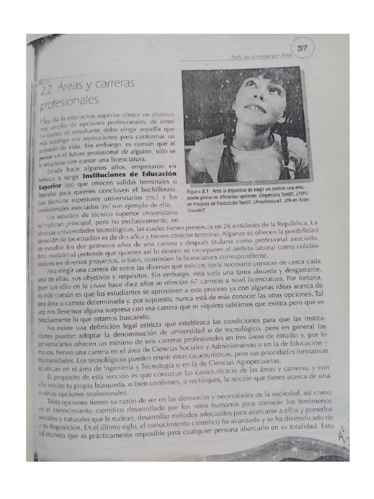 Doc2 Ã REAS Y CARRERAS PROFESIONALES | PDF