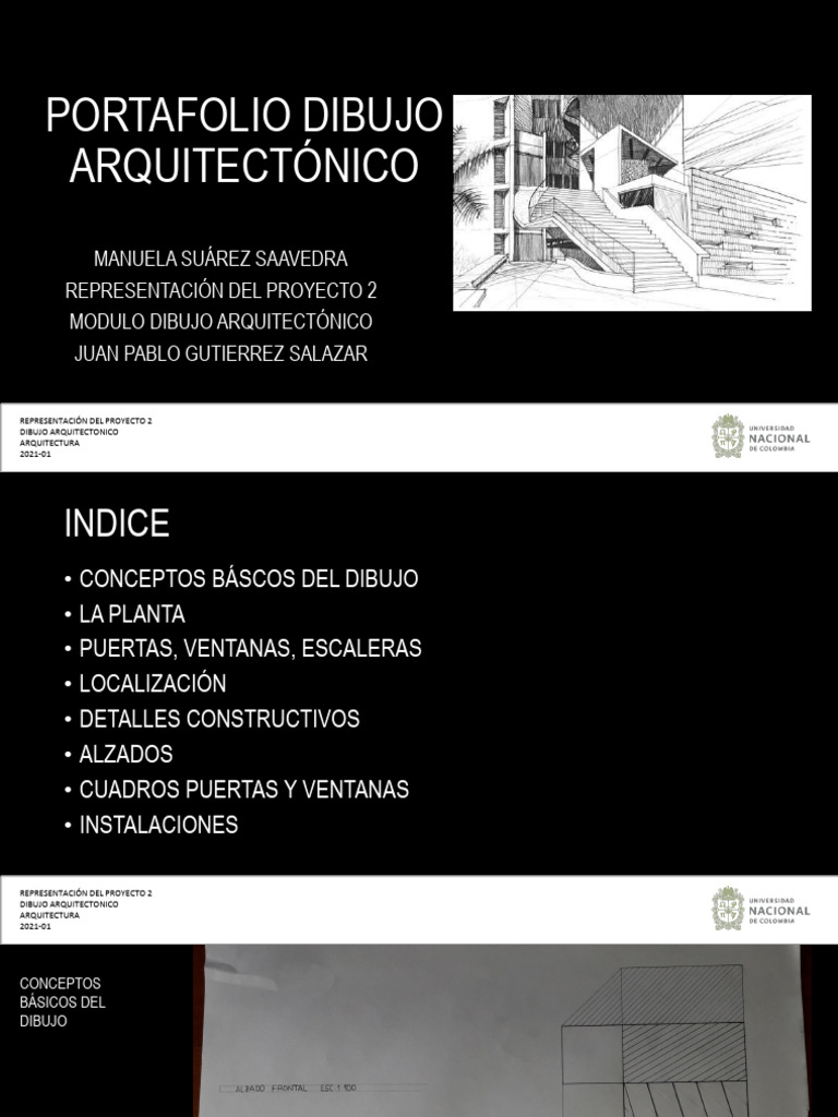Portafolio Dibujo Arquitectónico | PDF