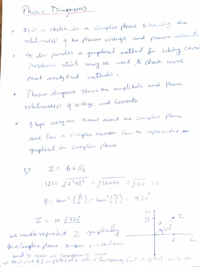 Phasor Diagram | PDF