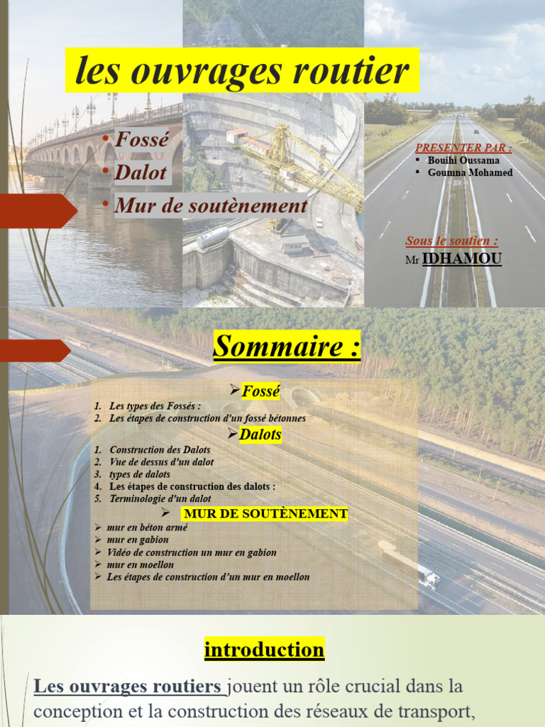 Les Ouvrages Routier | PDF | Mur | Fondation (construction)