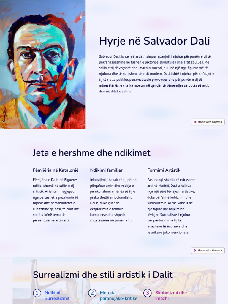 Hyrje Ne Salvador Dali | PDF