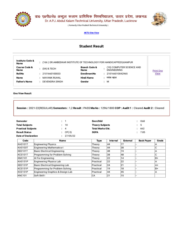 One View by AKTU SDC Team | PDF | Engineering | Compiler
