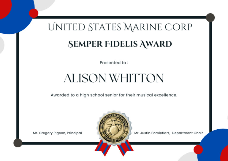 Semper Fidelis Award Overview | PDF