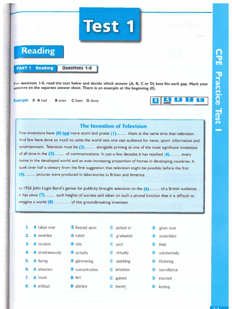 Cpe Succeed Test 1 | PDF
