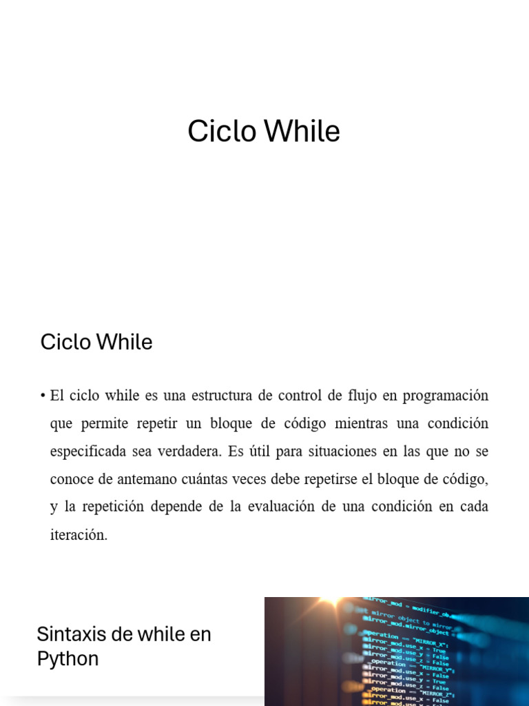 Ciclo While | PDF