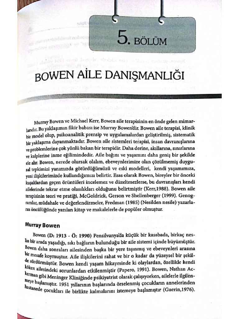 Bowen Aile Terapisi | PDF