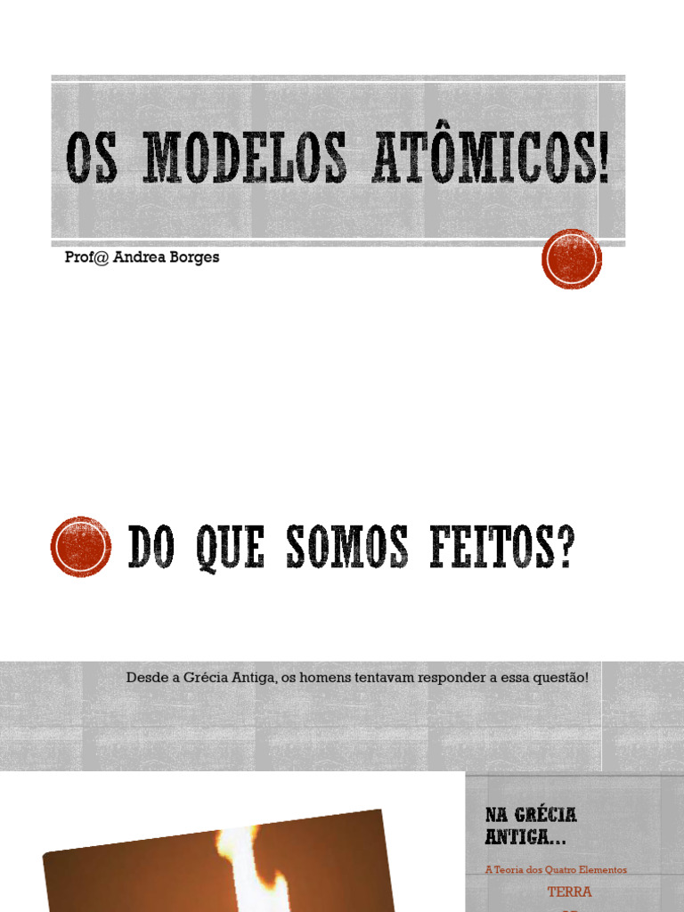Modelos Atã Micos - Aula2 | PDF | Próton | Matéria