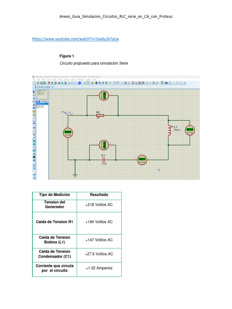 Anexo_Guia_Simulacion_Circuitos_RLC_serie_en_CA_con_Proteus (1) | PDF