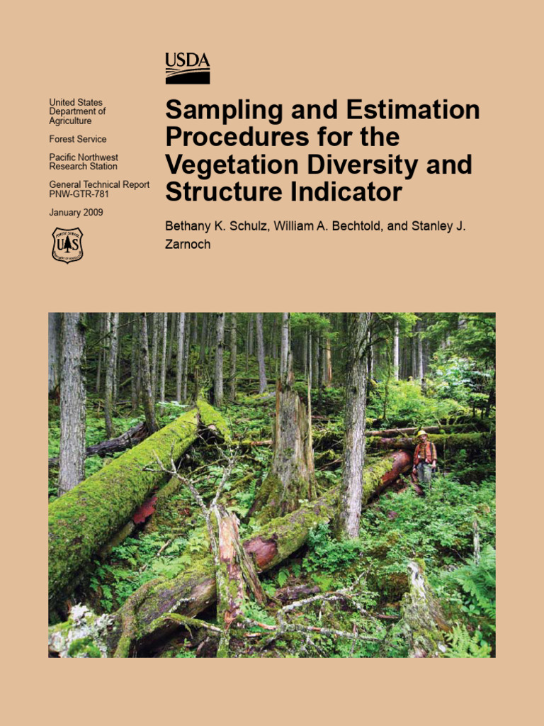 Sampling and Estimation Procedures For The Vegetation Diversity and ...