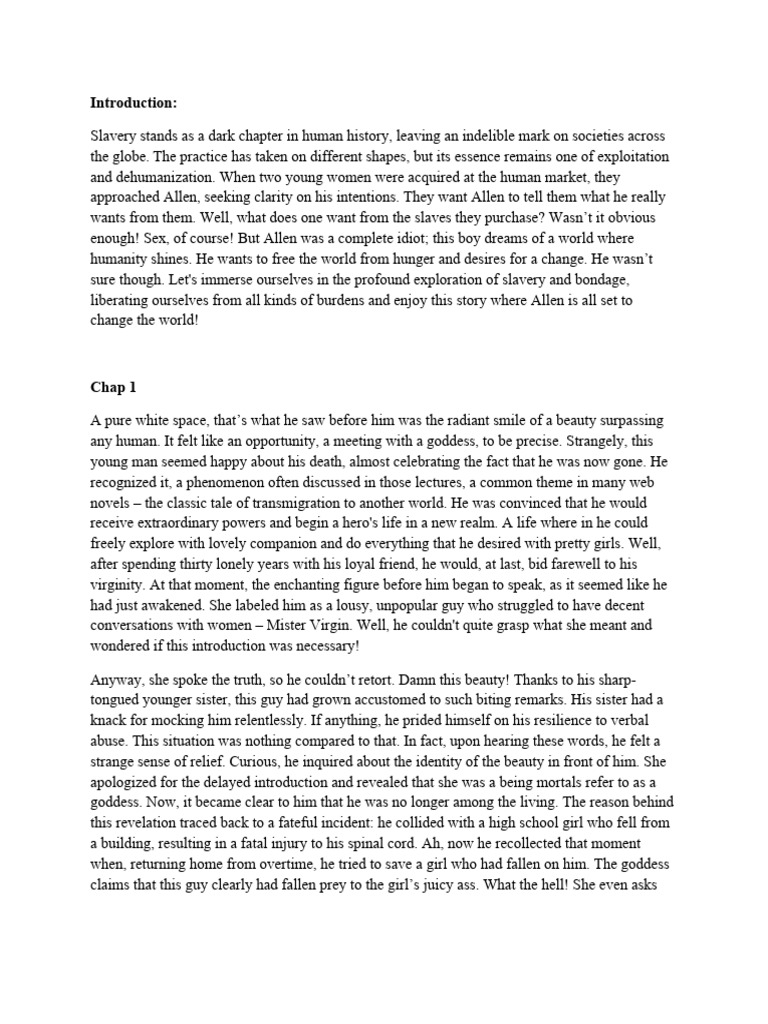 Due To Their Appreciation and Expectations, I Can't Exploit My Slaves | PDF