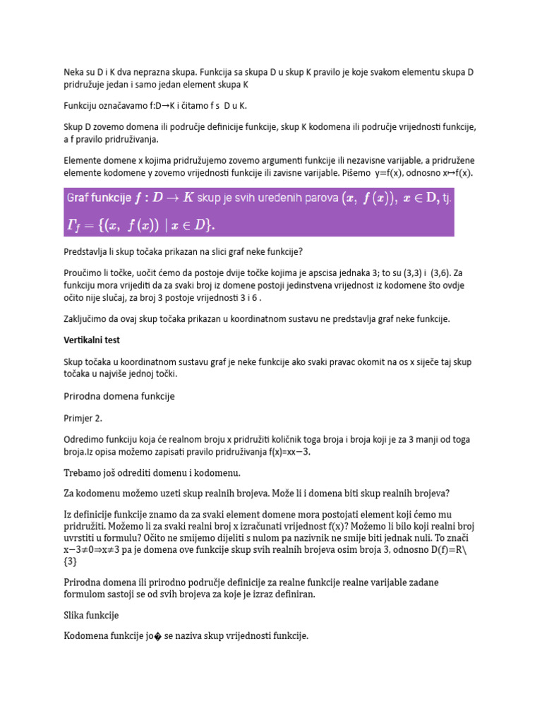 Matematika-Teorija Funkcije | PDF