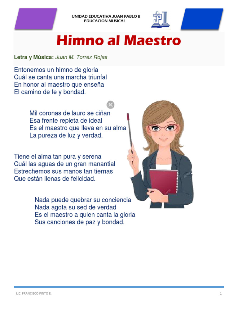 Himno Al Maestro-1 | PDF