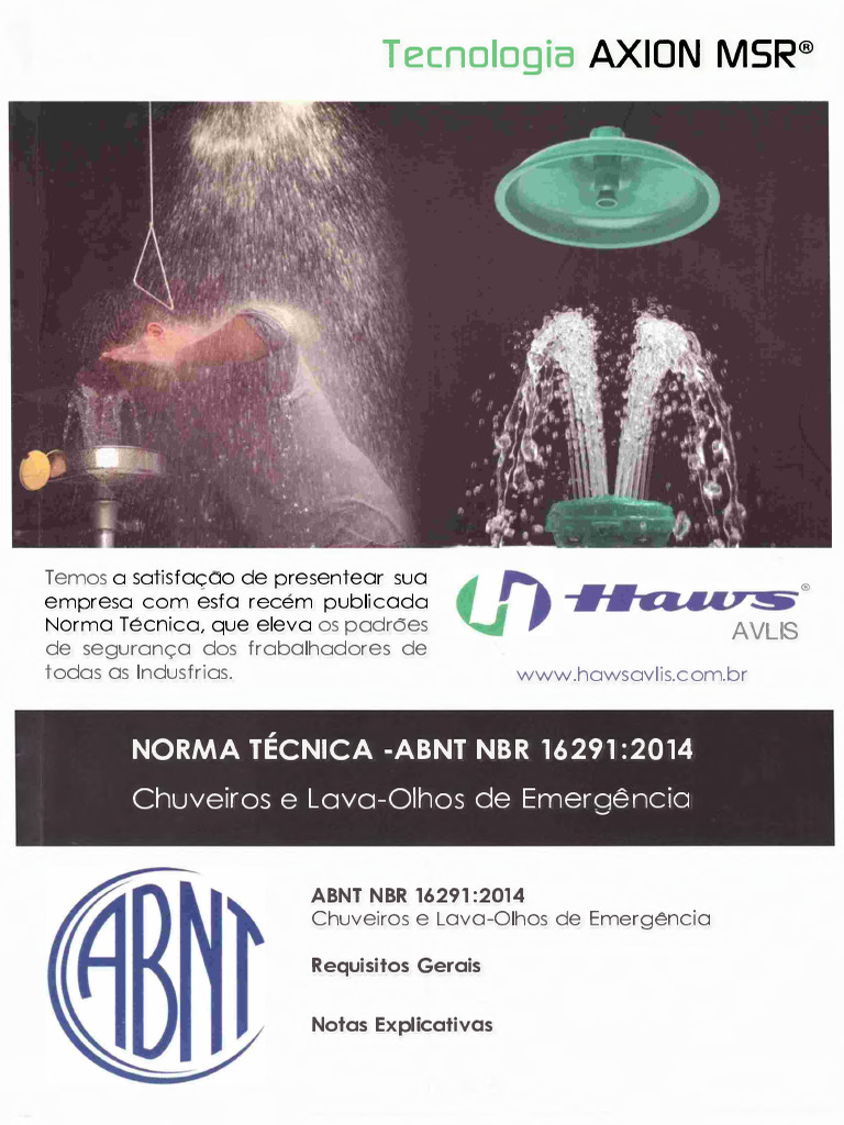 Norma - ABNT - NBR - 16291-2014-Min - Chuveiro e LO | PDF | Válvula ...