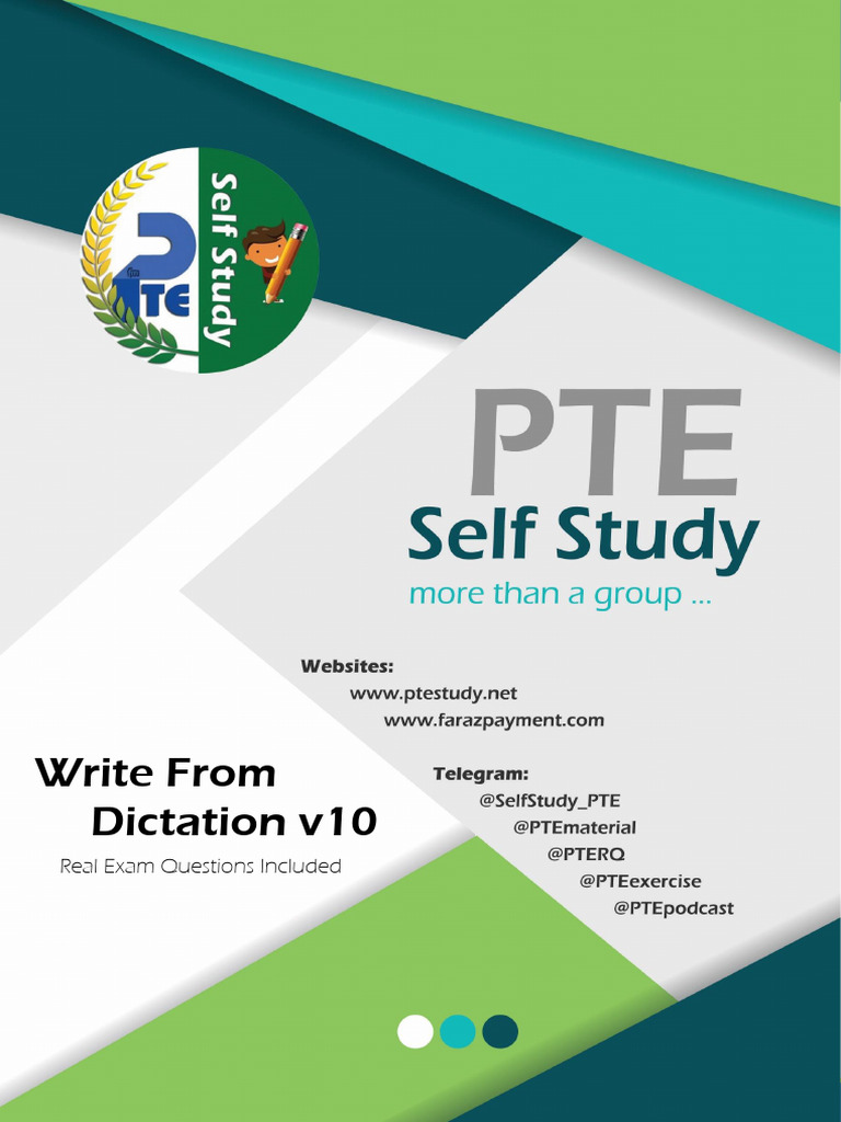 PTE Self Study - WFD - V10 | PDF