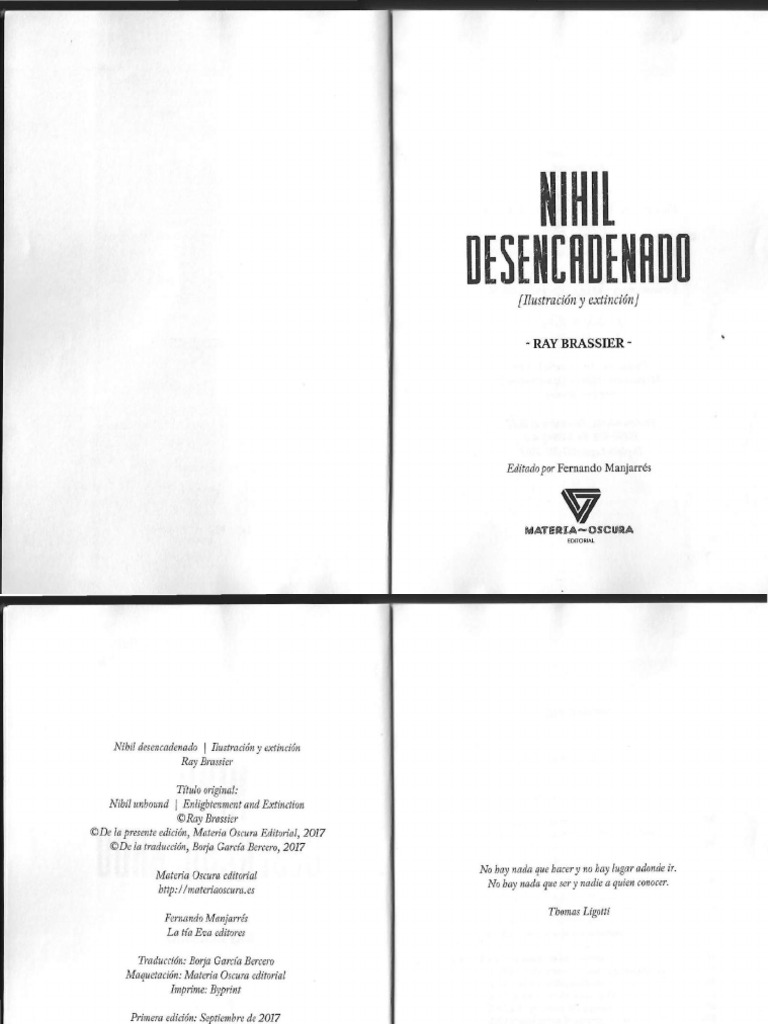 Brassier-Nihil Desencadenado-C | Descargar gratis PDF | Teoría | Pragmatismo
