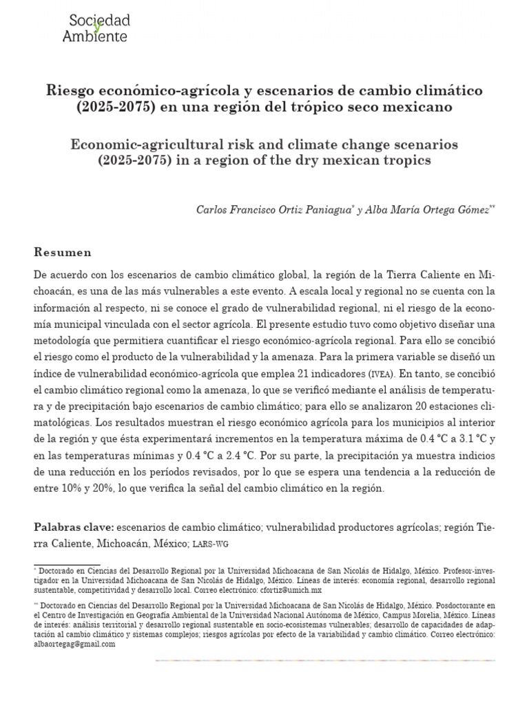1843-Texto Del Artículo-2770-2-10-20180719 | PDF | Agricultura | Grupo Intergubernamental de ...