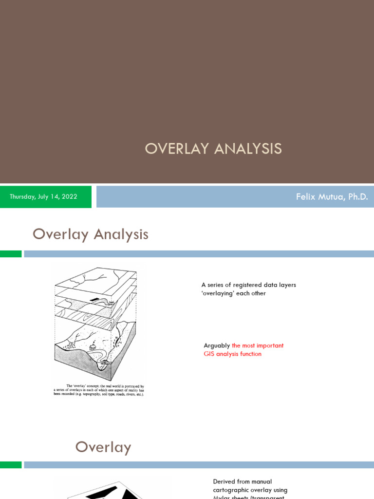 Understanding GIS Overlay Analysis Techniques | PDF | Geographic ...